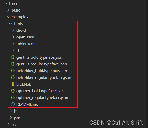 three.js使用FontLoader加载JSON格式的字体的类报错SyntaxError: Unexpected token ＜ in JSON at position 0_three ...