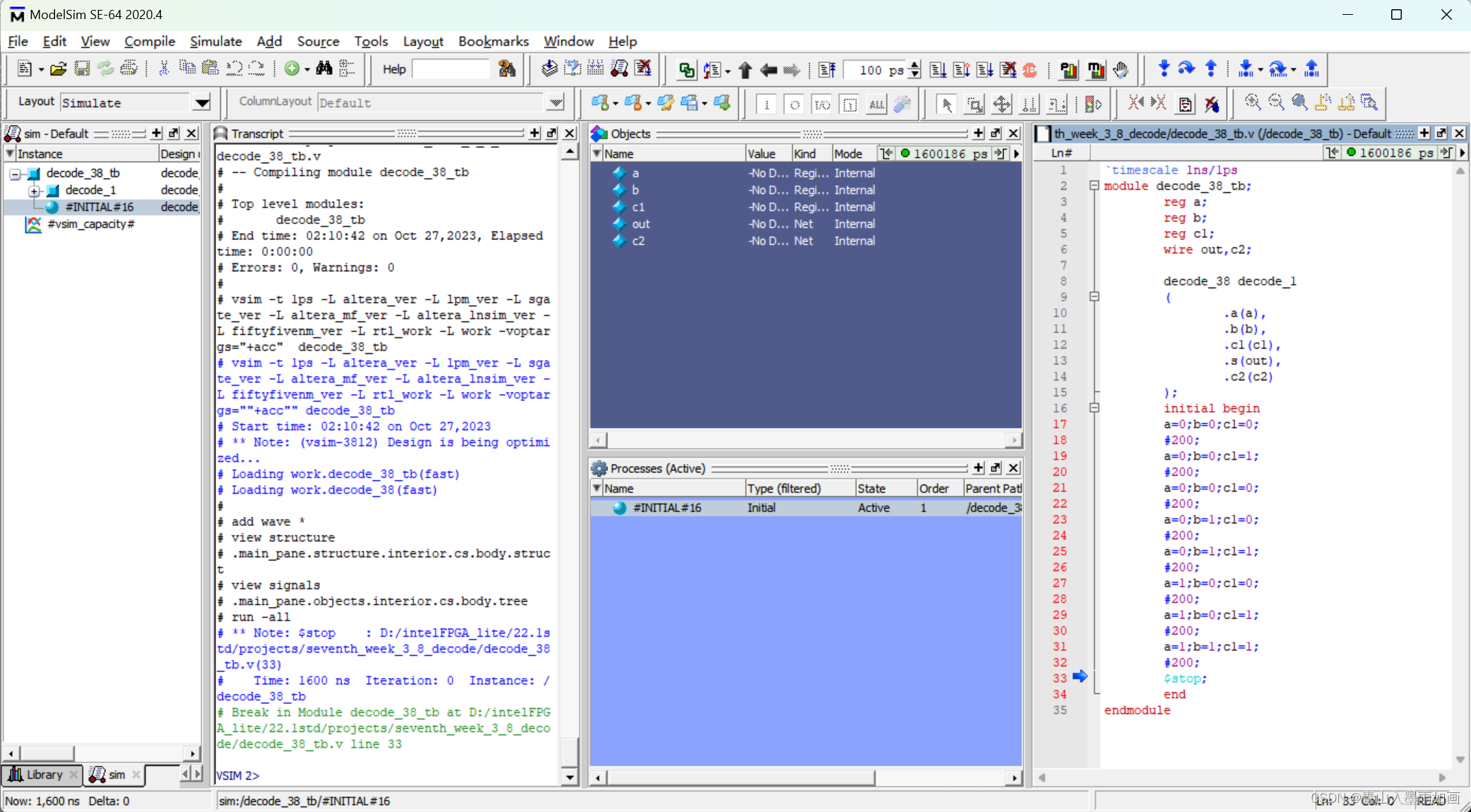 北邮22级信通院数电：verilog Fpga（7）第七周实验（1）：带使能端的38译码器andand全加器（关注我的uu们加群咯~）38译码器使能端 Csdn博客