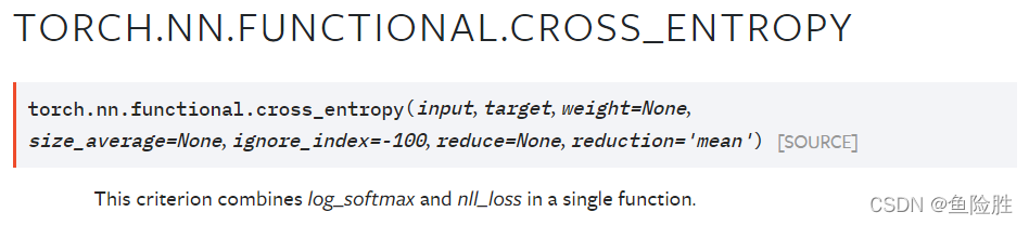 pytorch-nllloss-cross_entropy-CSDN博客