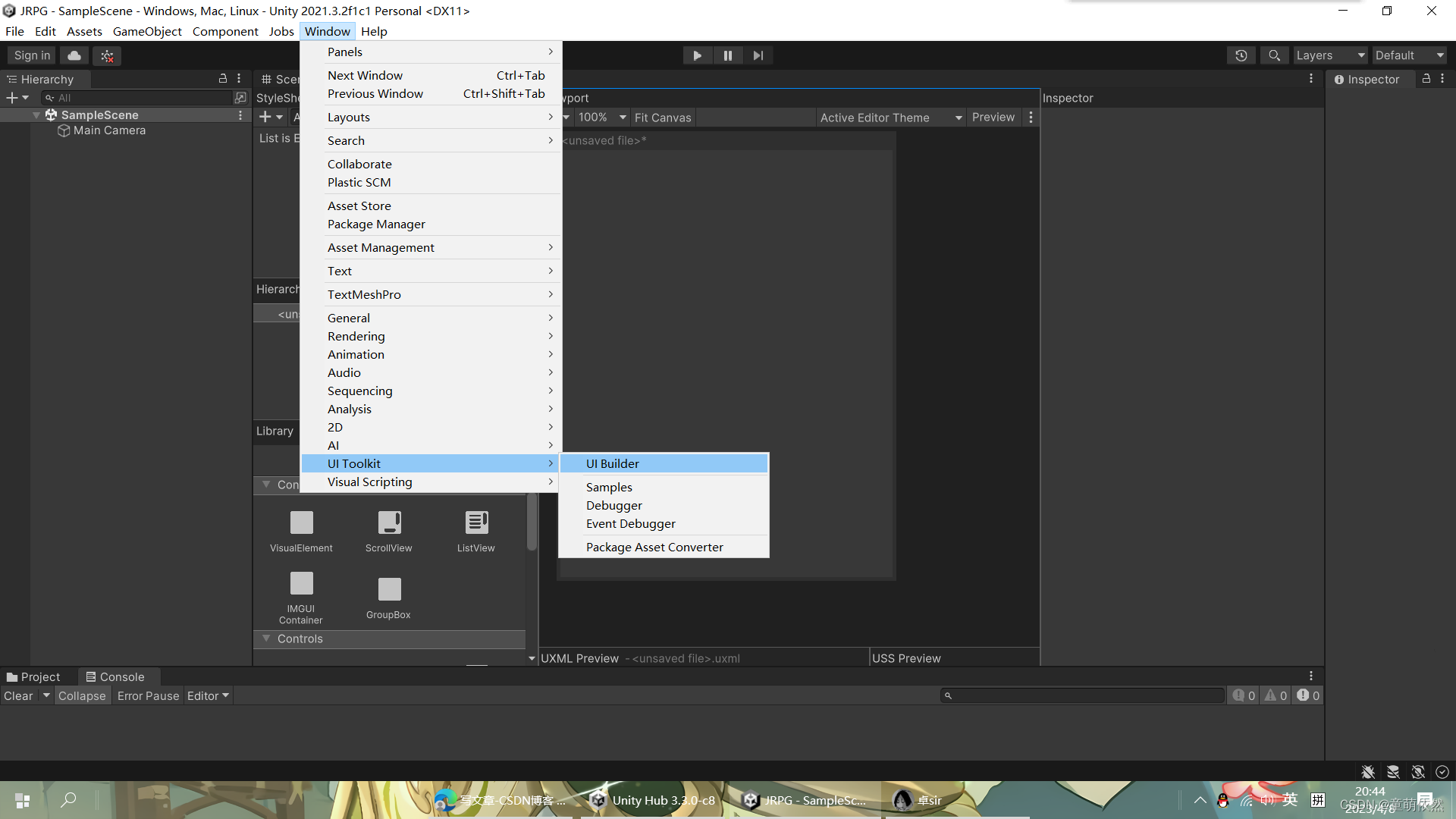 UI Toolkit（1）_uitoolkit-CSDN博客