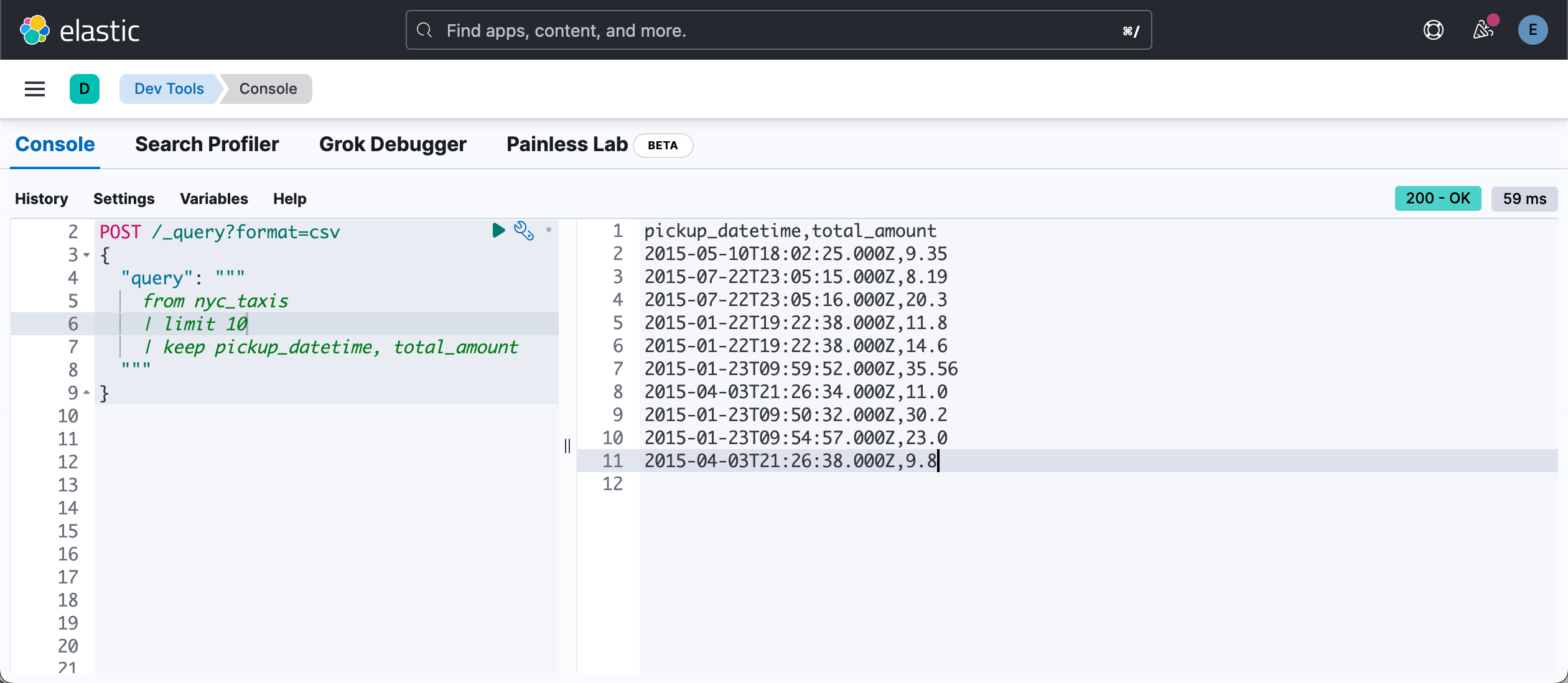 Elasticsearch：ES|QL 动手实践_es|ql练习-CSDN博客