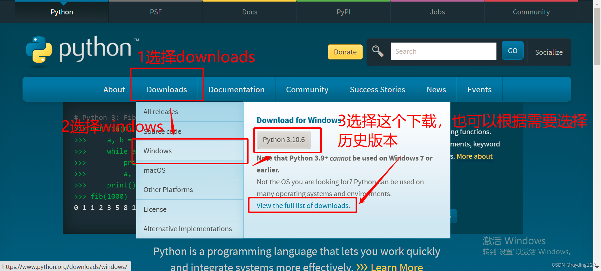 python安装_windows无法安装python的ray-CSDN博客