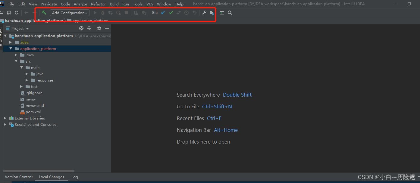 解决idel运行run变为灰色，无maven问题_idea,maven不见了,启动按钮都是灰的-CSDN博客