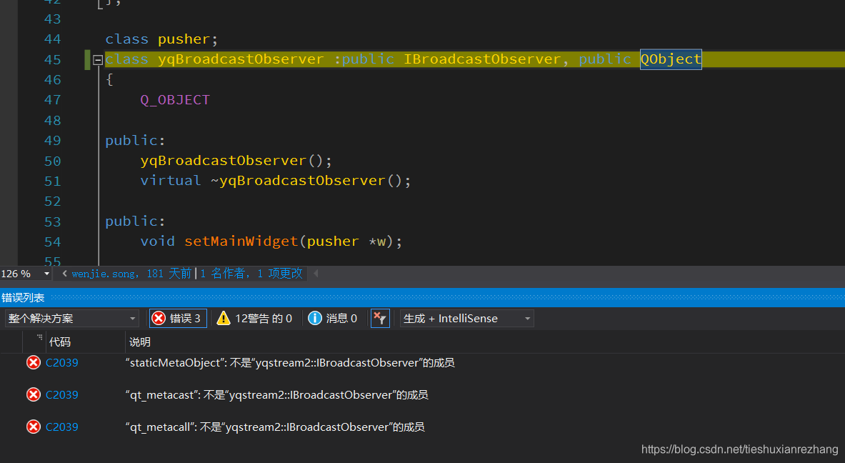 Qt staticMetaObject不是classXXX成员，qt_matacall不是classXXX成员的一种解决方法_staticmetaobject 不是 ...