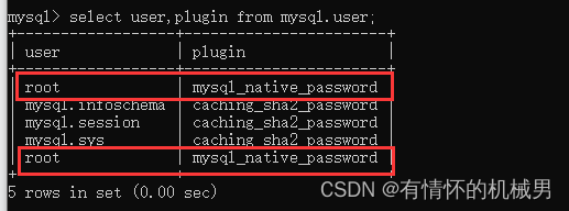 【数据库学习】——纠错：mysql Authentication plugin ‘caching_sha2_password‘ is not supported_authentication ...