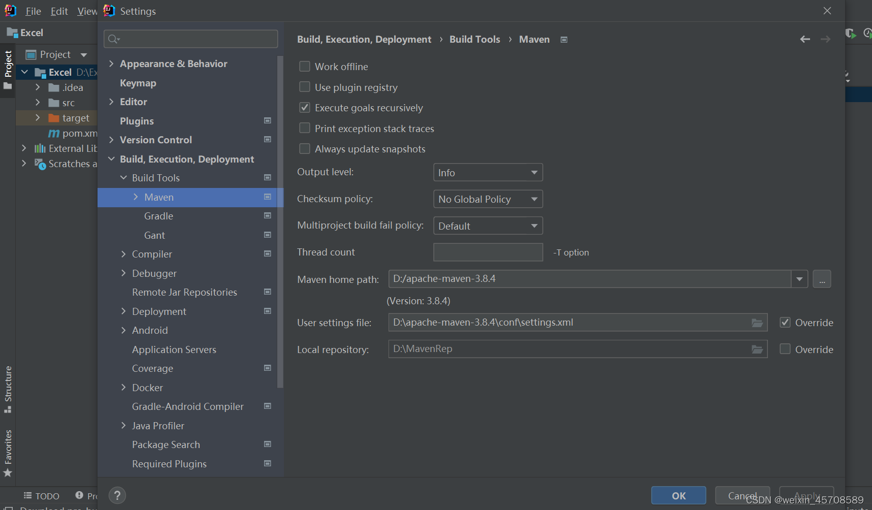 IntelliJ IDEA 安装maven并使用poi读写excel_poi-ooxml maven-CSDN博客