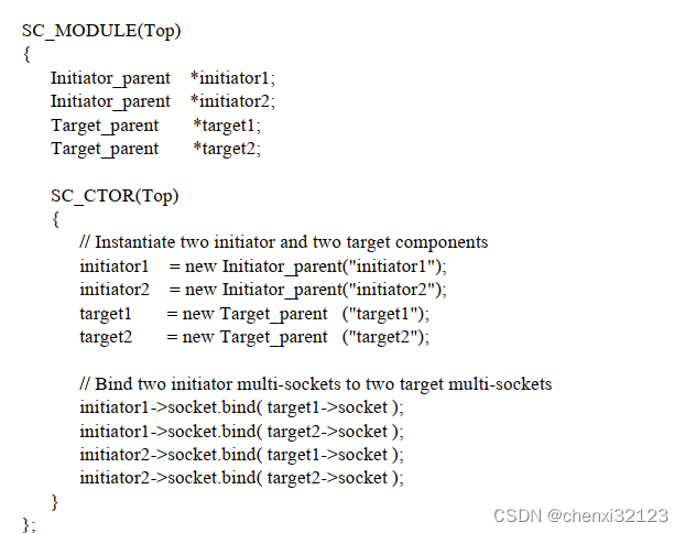 [systemc][tlm2.0]父模块与子模块的实现_systemc tlm2.0-CSDN博客