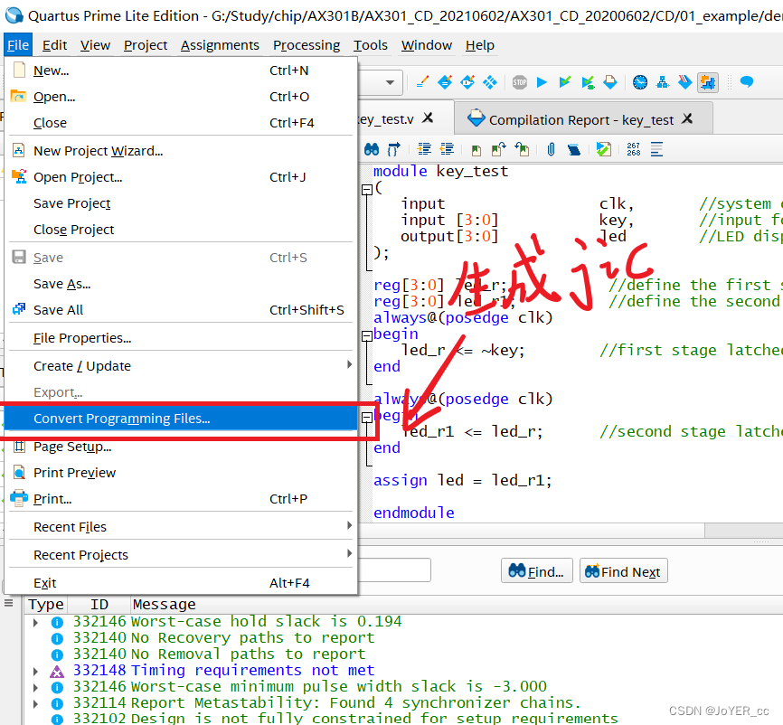 AX301 使用记录_如何用两块ax301 开发板实现简易的通信系统-CSDN博客