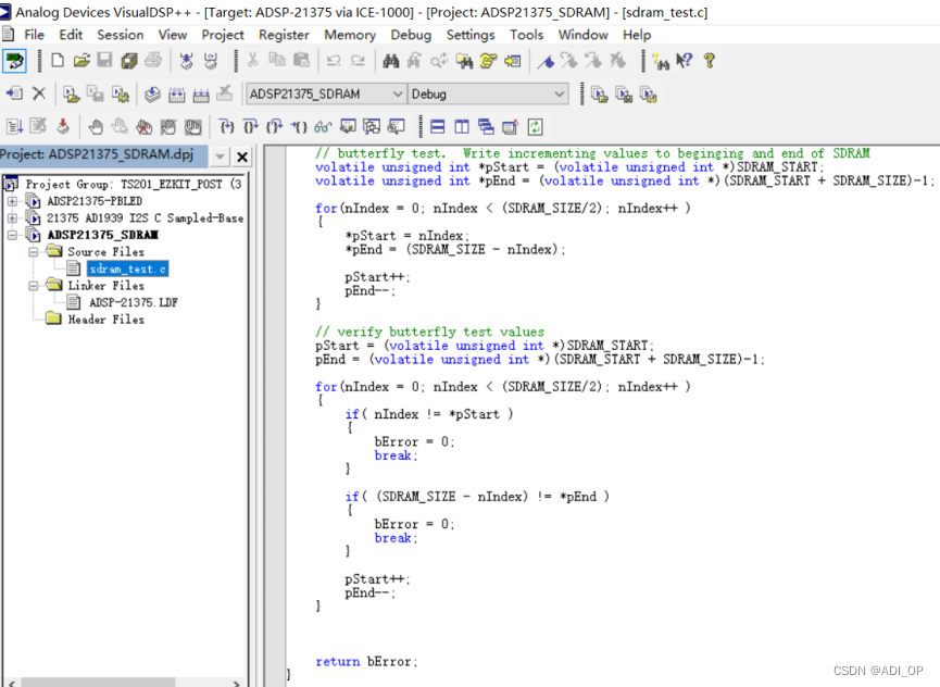 ADSP-21375的开发详解（二）用Visual DSP++软件来调试程序_dsp一般用什么软件-CSDN博客