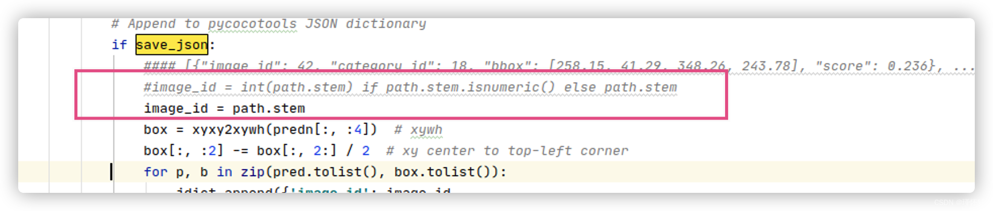 Yolov7配置CoCo精度显示问题实操_pycocotools unable to run: results do not correspo-CSDN博客