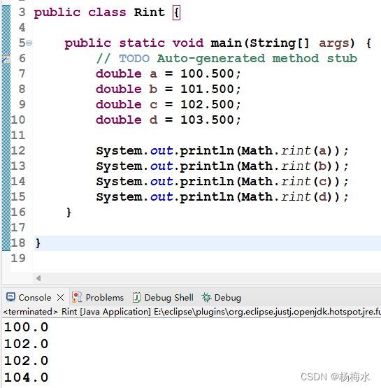 关于Math.rint(）方法的取舍-CSDN博客