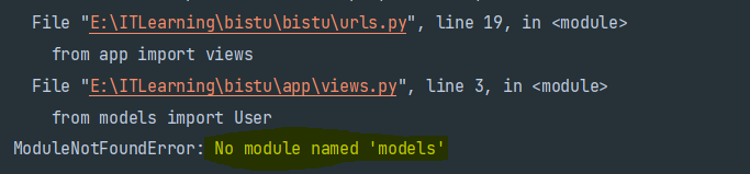 Watching for file changes with StatReloader Performing system checks... Exception in thread ...