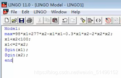 Matlab\Lingo：数模10-非线性规划与01规划模型_lingo01规划代码-CSDN博客