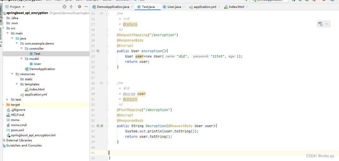SpringBoot 快速实现 api 加密_apiencrypt-CSDN博客