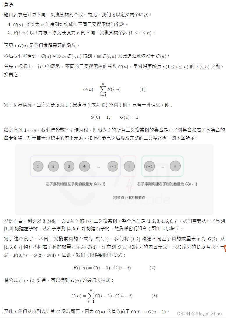 Leetcodejava 96 不同的二叉搜索树不同的二叉搜索树 Java Csdn博客