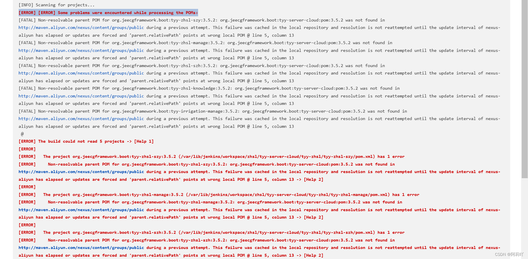 解决[ERROR] [ERROR] Some problems were encountered while processing the POMs:-CSDN博客
