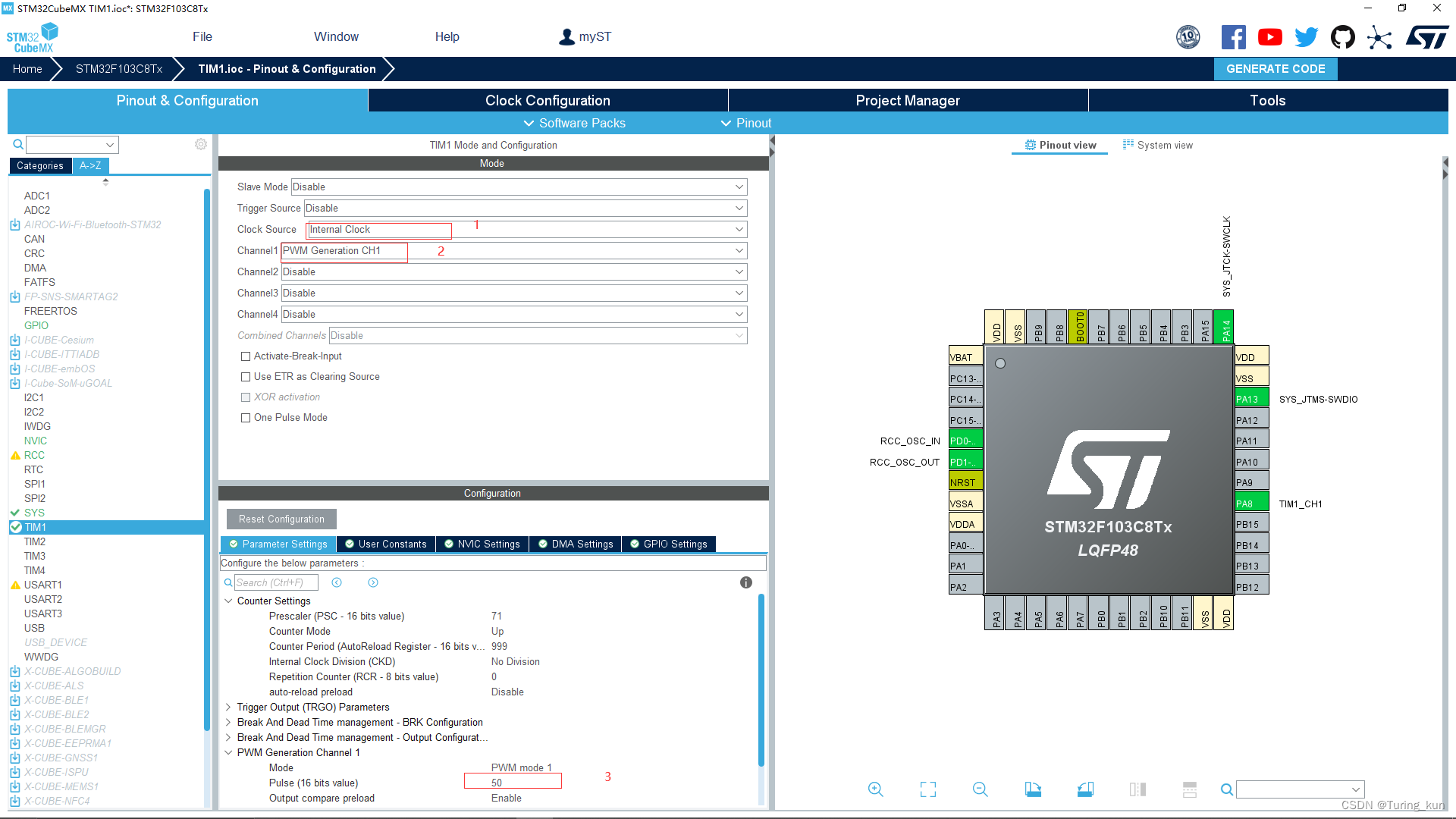 STM32基于TIM1实现的呼吸灯教程,-CSDN博客