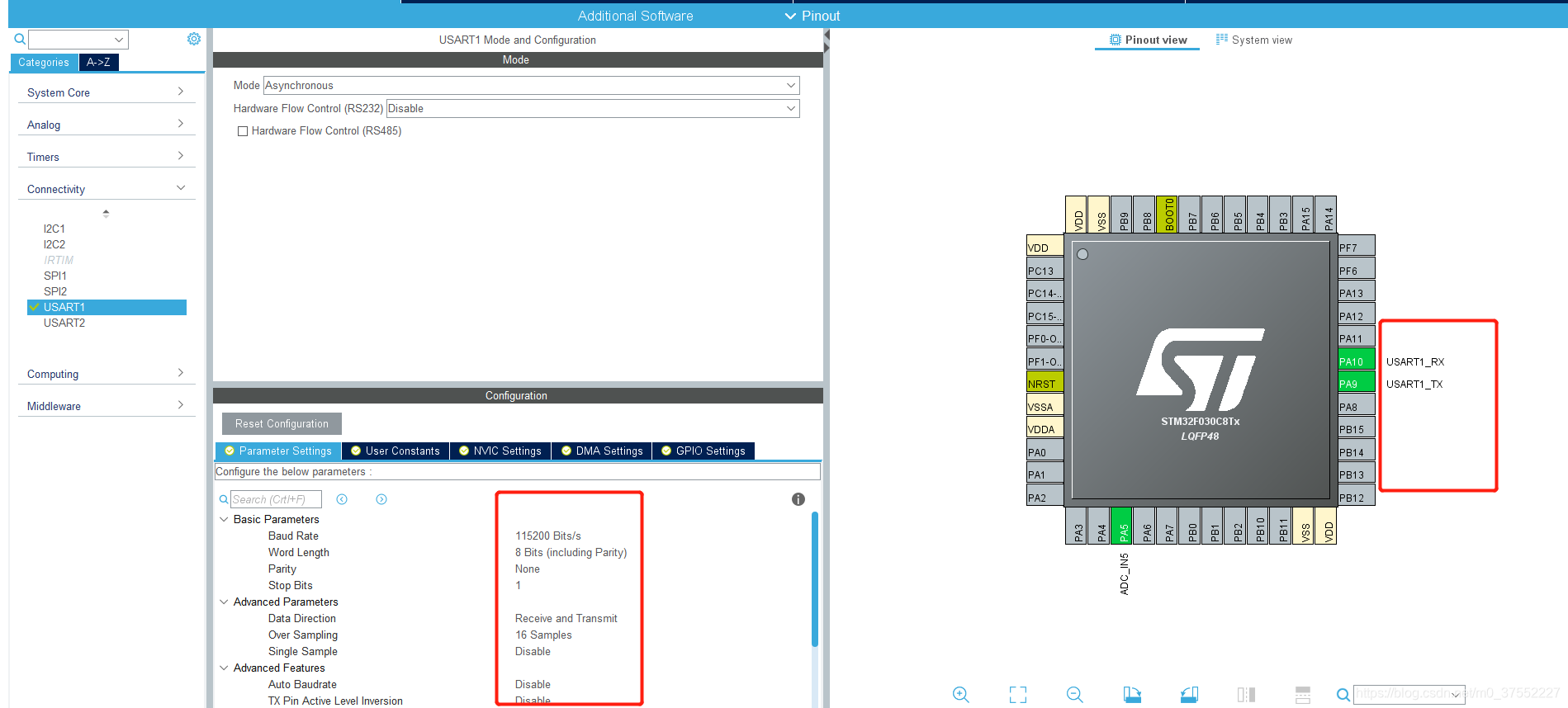 基于stmf030c8t6 的cubemx下生成的ADC值的读取_stm32f030 adc cubemx-CSDN博客