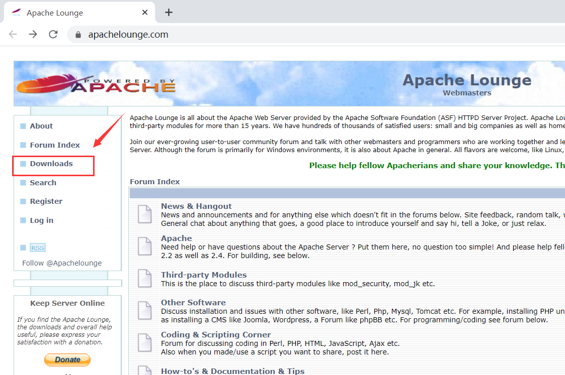 Apache2.4 下载和安装 - Win10_apache2.4 windows下载-CSDN博客