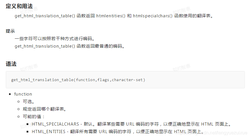 get_html_translation_table() 函数_gethtml函数-CSDN博客