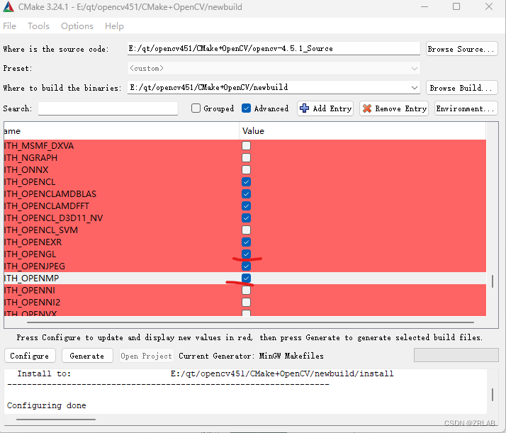 windows+QT5.14.1_MinGW_32bit+opencv4.5.1+CMake3.24编译并配置Qt使用opencv_opencv32位编译使用-CSDN博客