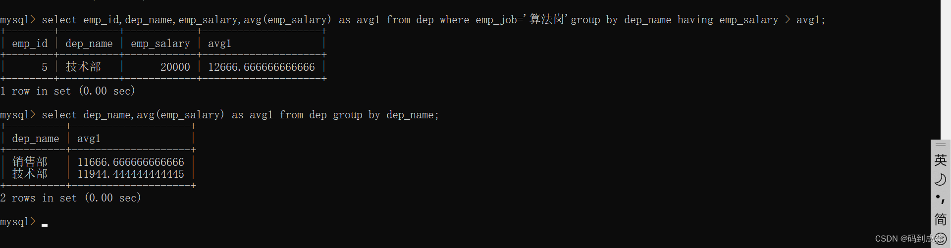 day012--mysql中的聚合函数，group by及having的使用_mysql group by having用法-CSDN博客