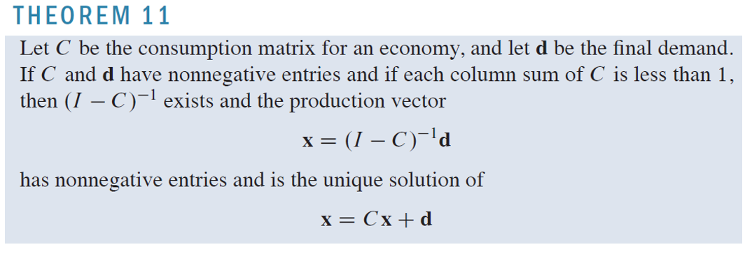 Chapter 2 (Matrix Algebra): The leontief input-output model (列昂惕夫投入产出模型 ...