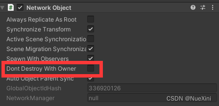 Unity之NetCode多人网络游戏联机对战教程(3)--NetworkObject组件讲解_unity network联机-CSDN博客