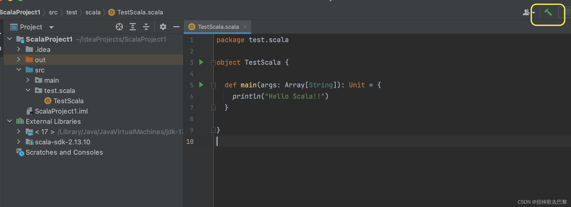 Idea配置scala,使用idea创建第一个scala项目mac Idea Scala Csdn博客