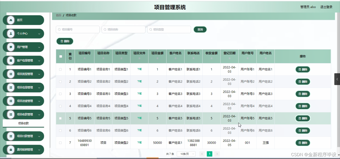 Java计算机毕业设计工程项目管理系统（附源码springboot开题论文部署）项目管理系统代码 Csdn博客