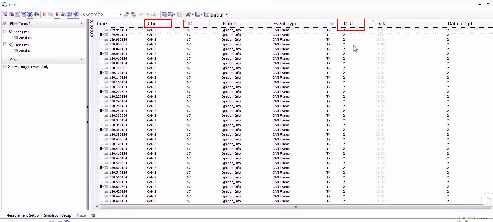 [CANoe] ---CANoe常用窗口介绍_canoe trace 如何过滤id-CSDN博客