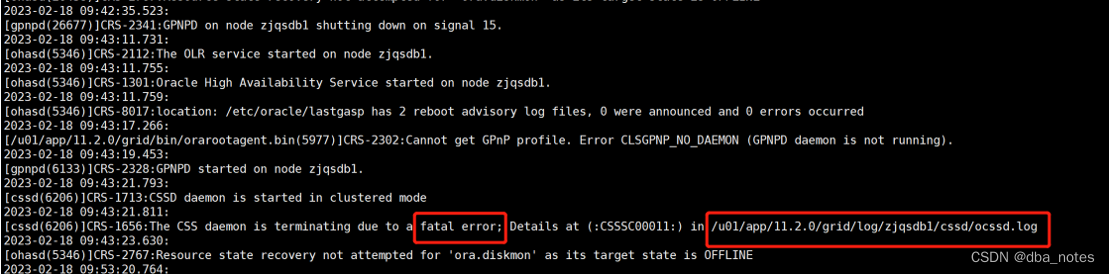 titanagent服务导致oracle数据库集群cssd进程无法启动-CSDN博客
