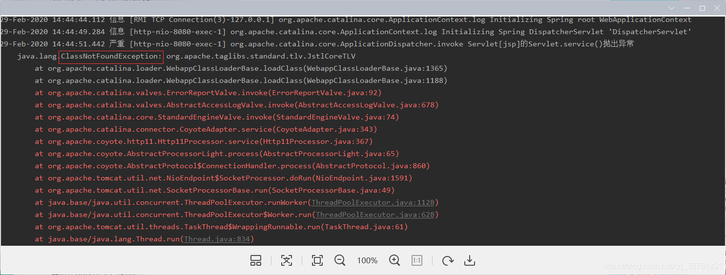 tomcat异常[0]--java.lang.ClassNotFoundException: org.apache.taglibs.standard.tlv.JstlCoreTLV-CSDN博客