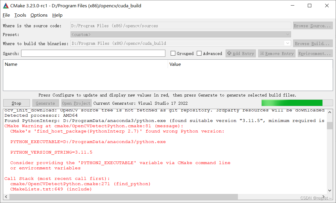 windows下，opencv4.8.0+cuda编译及在vs2022中使用的详细教程_vs2022打包cuda程序-CSDN博客