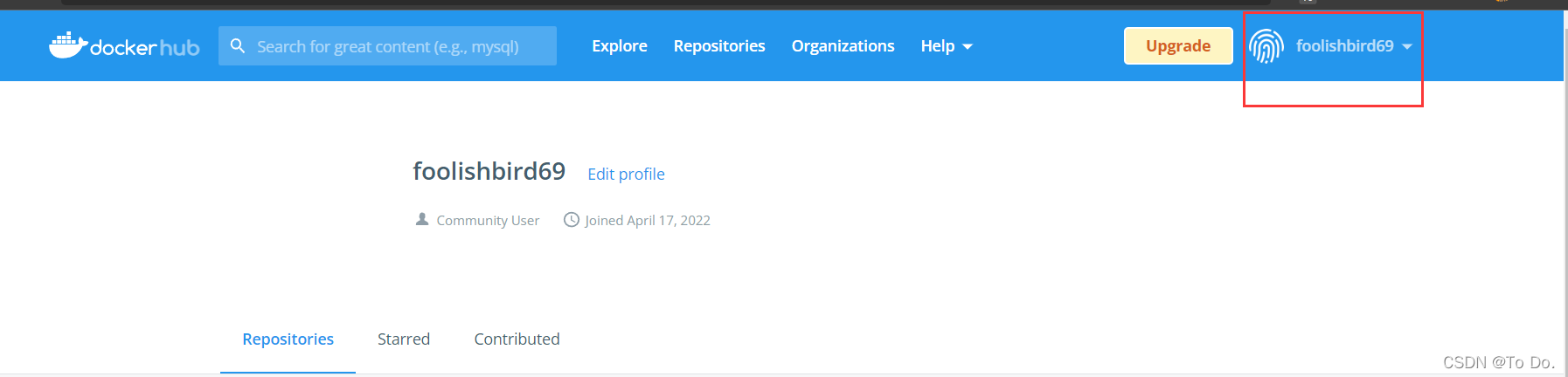 Docker：发布镜像到DockerHub_an image does not exist locally with the tag-CSDN博客