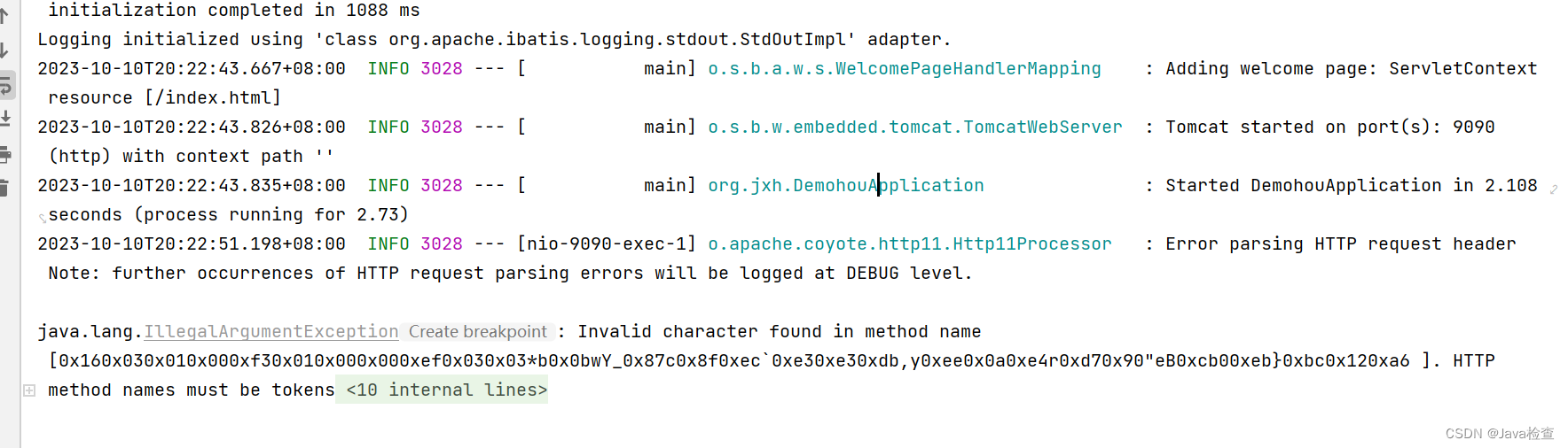 Error parsing HTTP request header Note: further occurrences of HTTP request parsing errors will ...
