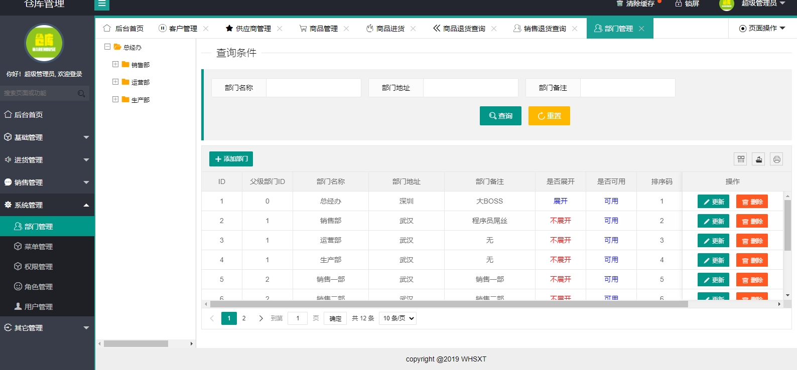 基于SSM+LayUI+Thymeleaf+SpringBoot的仓库管理系统_springboot + thymeleaf 后台管理页面-CSDN博客