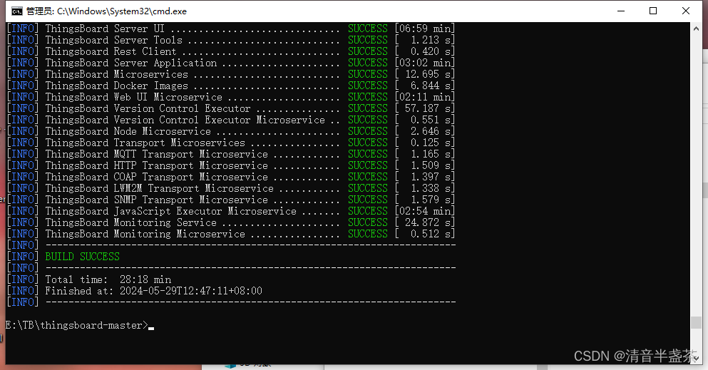 windows下ThingsBoard本地源代码安装和运行_thingsboard3.7-CSDN博客