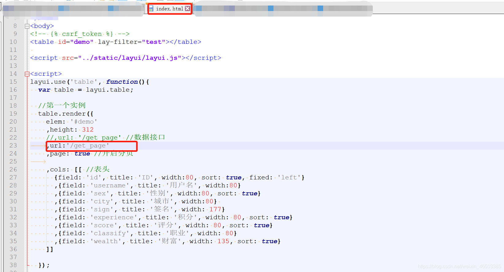 关于使用Django+layui无法渲染出表格数据的问题_layui配合django好难用-CSDN博客