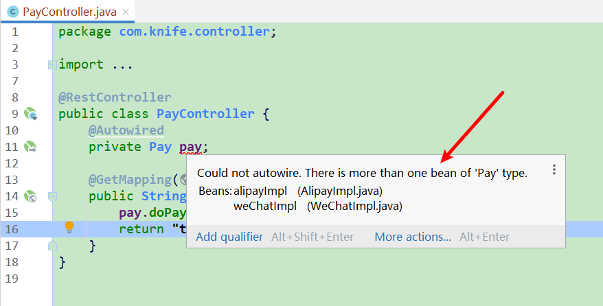 Spring(SpringBoot)--同类型多个bean的注入--@Primary/@Qualifier_springboot primary-CSDN博客
