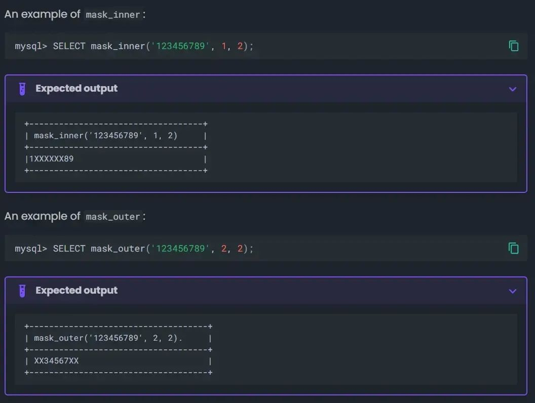 Mysql数据脱敏(data Masking Plugin Functions)mysql脱敏工具 Csdn博客