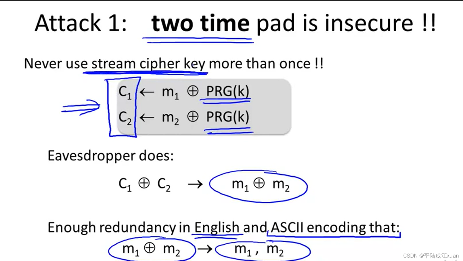 Dan Boneh应用密码学笔记----流密码_流密码的应用-CSDN博客