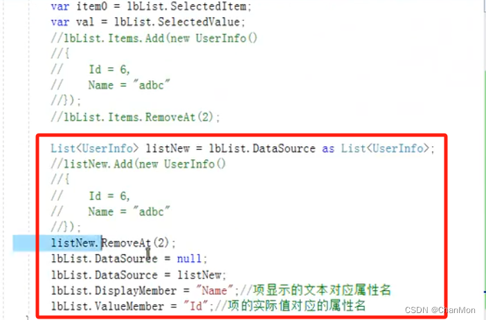 C# WinForm —— 12 ListBox绑定数据_winform listview绑定数据-CSDN博客