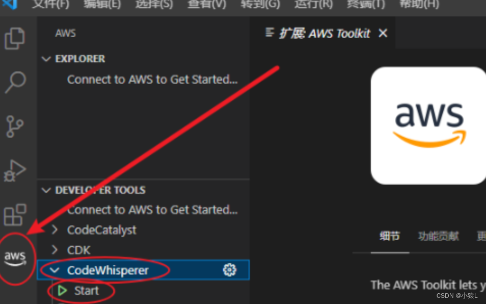 VSCode使用CodeWhisperer(AI编程）_vscode ai写代码-CSDN博客