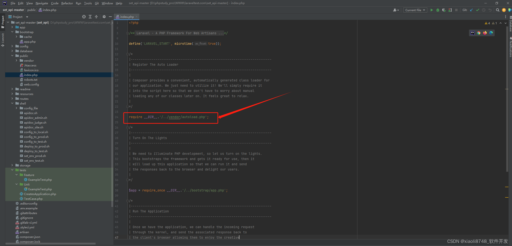 Laravel框架介绍二 打开站点:autoloadphp报错laravel Helpersphp 添加 Autoload 无效 Csdn博客
