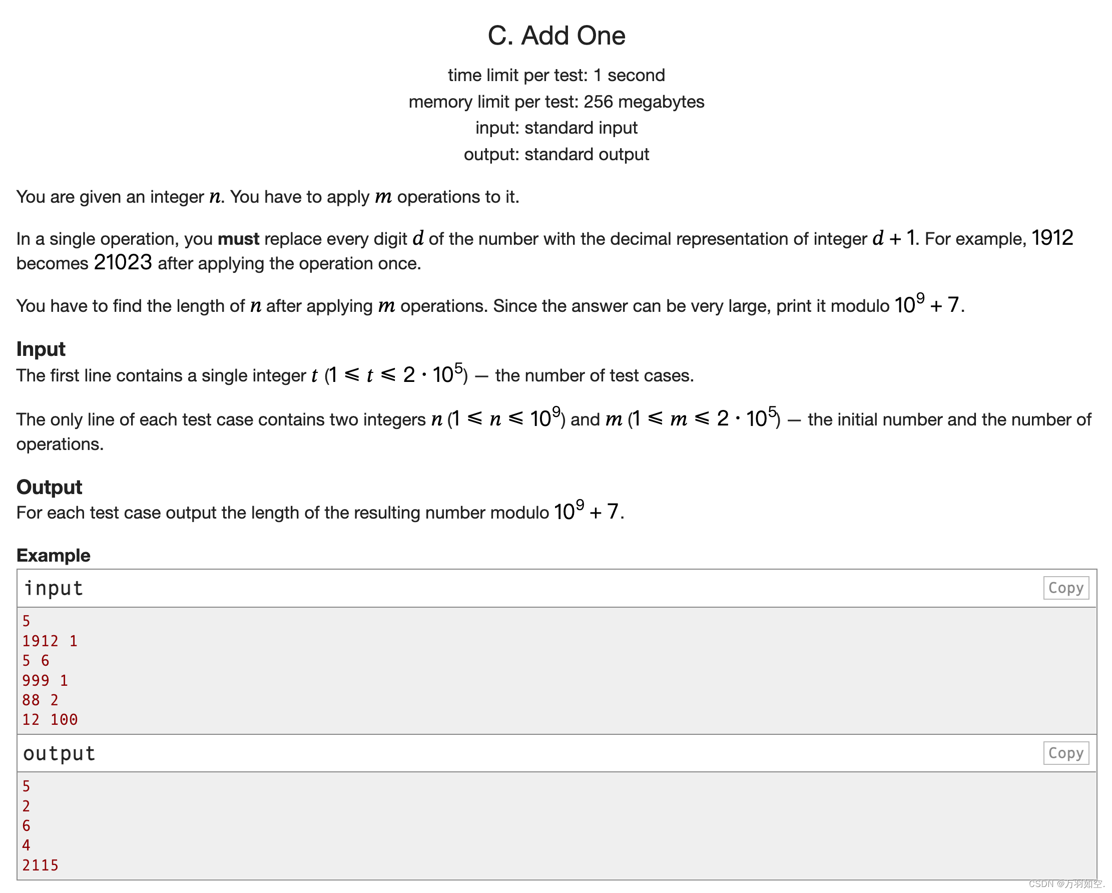 Divide by Zero 2021 and Codeforces Round #714 (Div. 2) C. Add One-CSDN博客