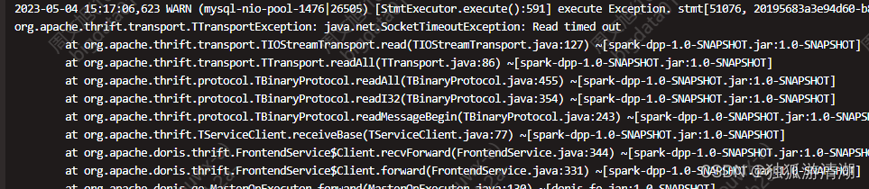 Doris服务正常-但是执行查询出现time-out_doris execute timeout-CSDN博客