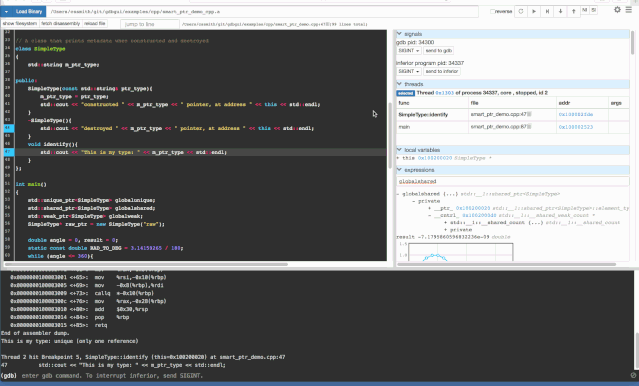 gdb调试命令_使用gdbgui进行Web在线调试-CSDN博客