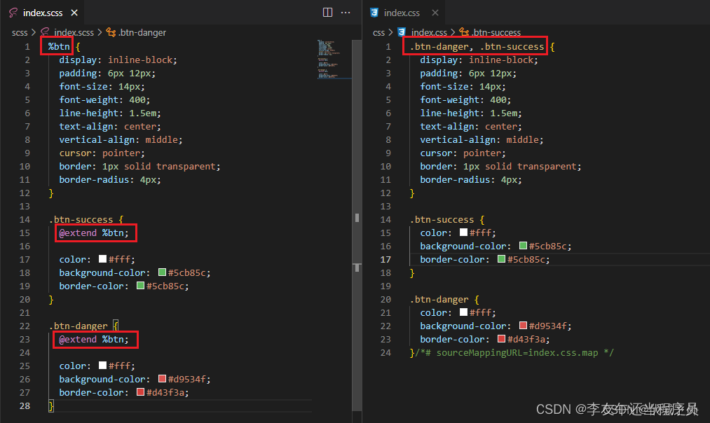 scss--混入@mixin、@inclue、占位选择器 %、继承 @extend、插值语法 #{}、_scss 混入-CSDN博客