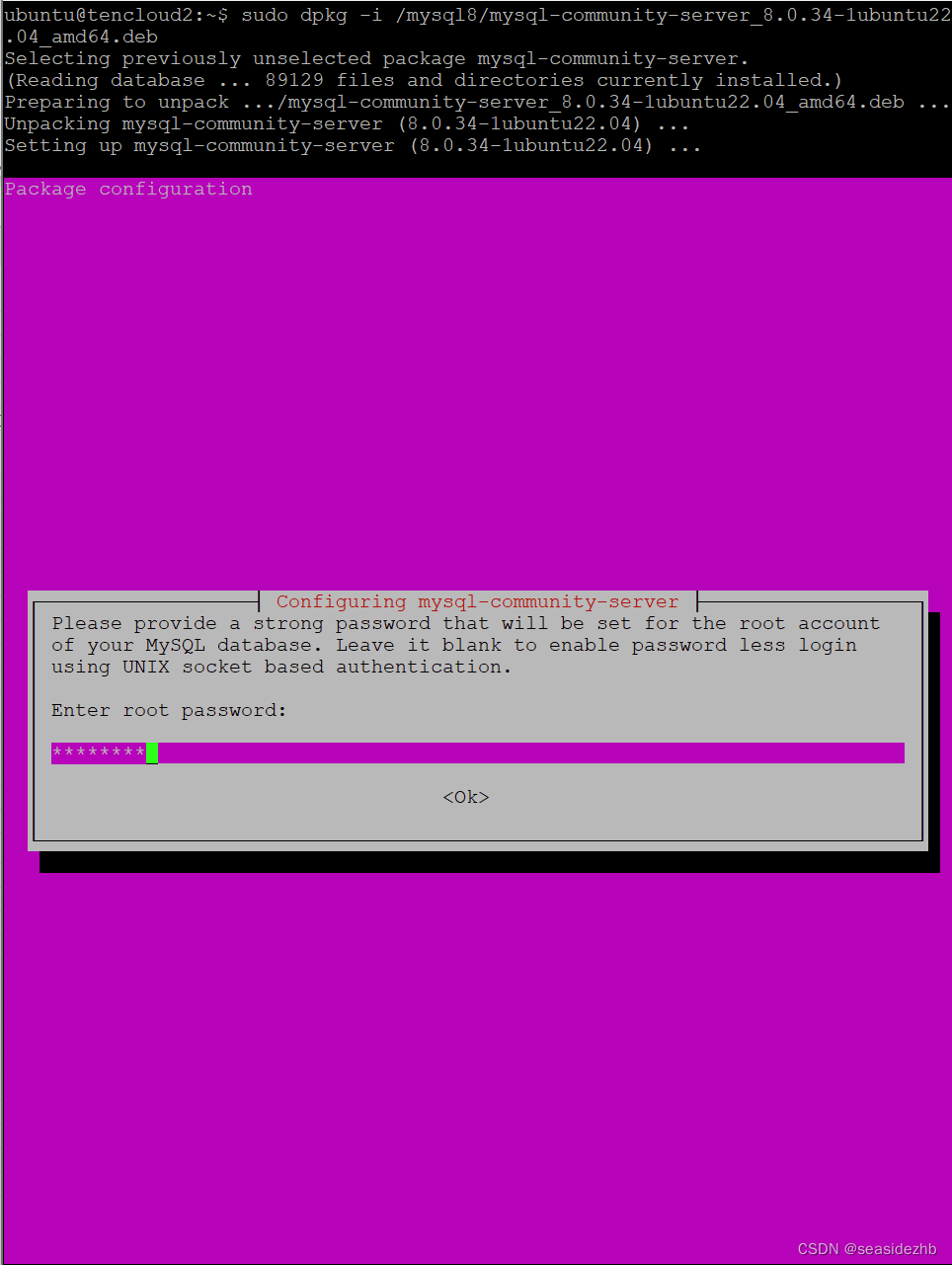 Ubuntu 22.04安装mysql-server 8.0.34（使用bundle.tar）_amd64.deb-bundle mysql 安装-CSDN博客